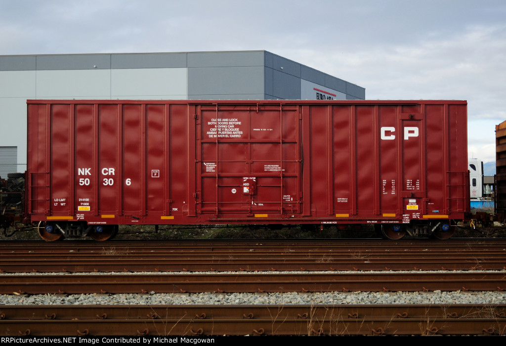 NKCR 50306 50-6 ft (6275 cu ft) Single Door Excess Height Boxcar CP RAIL